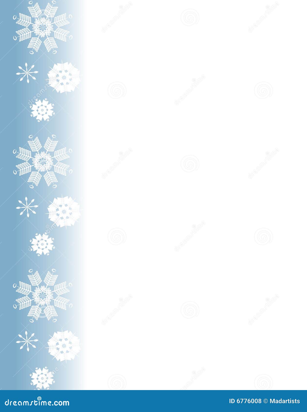Free Snowflake Border Template