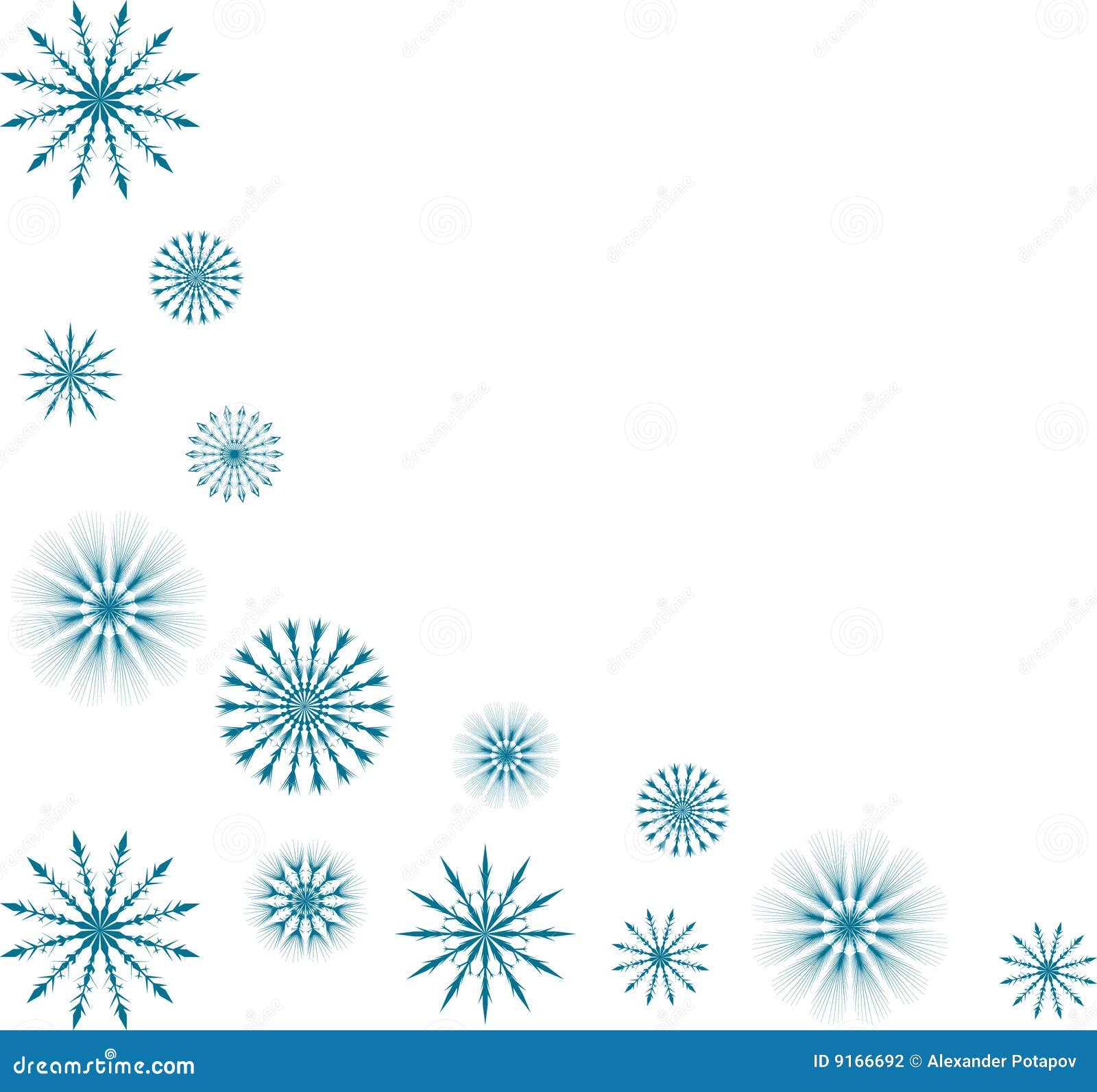 Snowflake Corner Border Png