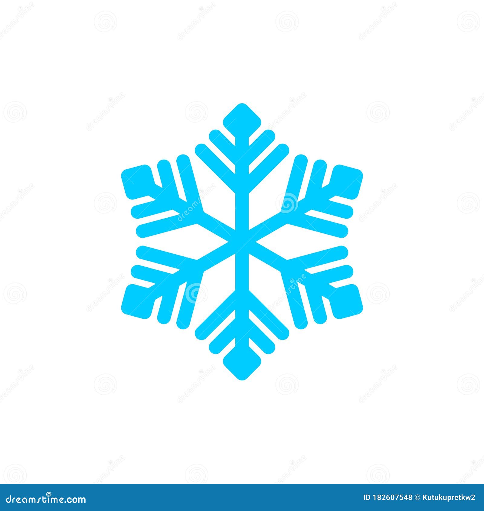 Blue Snowflake Logo Template Illustration Design. Vector EPS 10 Stock ...