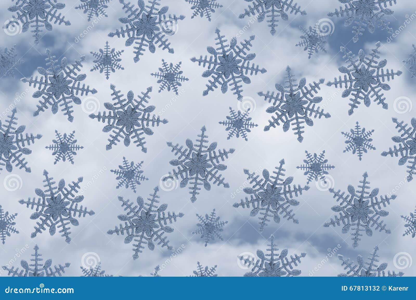 Blue Snowflake Pattern Repeat Background Stock Illustration ...