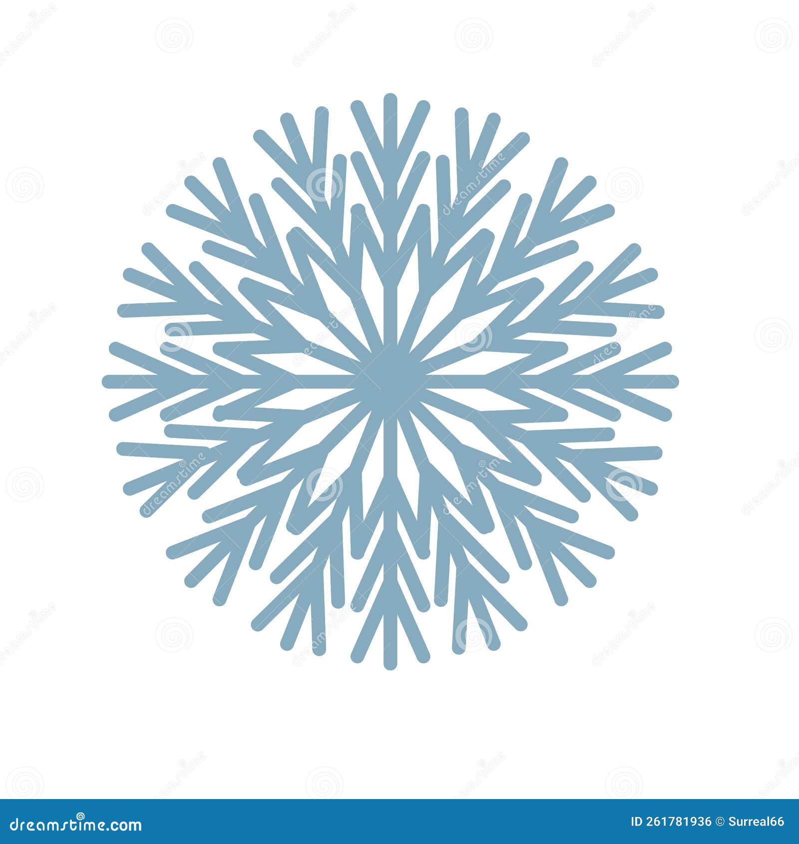 Blue Snowflake Vector Clip-art Stock Vector - Illustration of ...