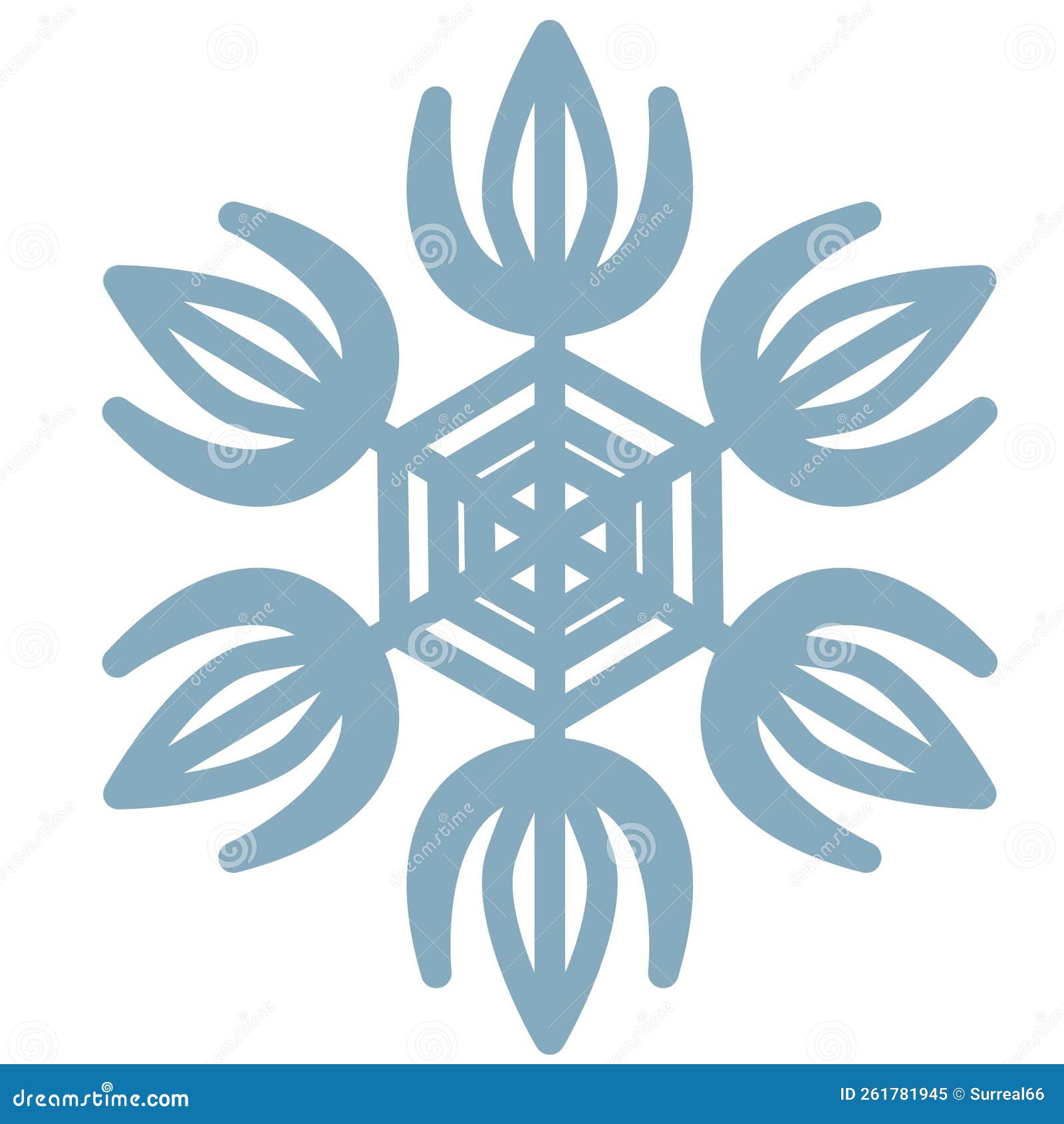 Blue Snowflake Vector Clip-art Stock Vector - Illustration of holidays ...