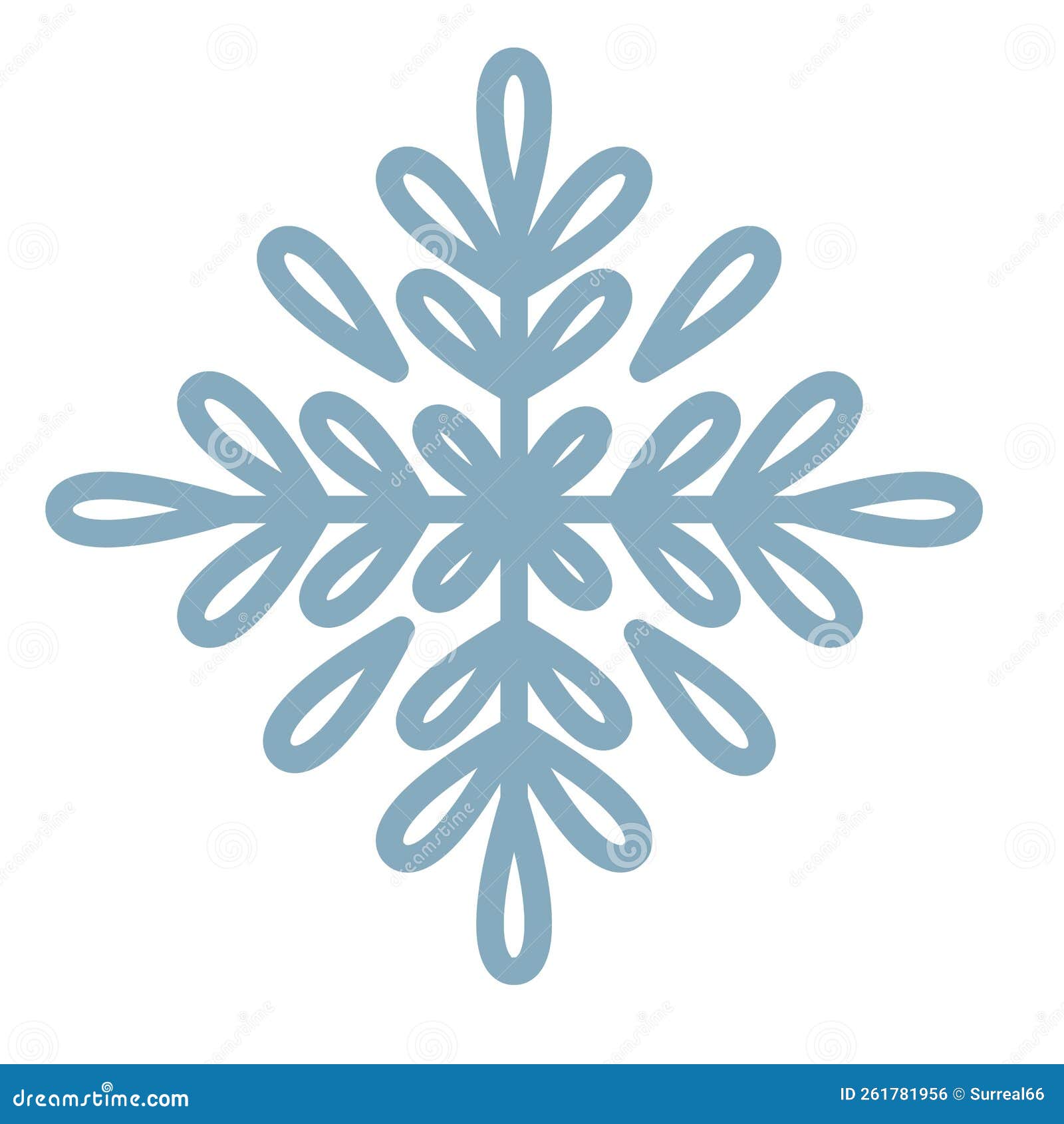Blue Snowflake Vector Clip-art Stock Vector - Illustration of christmas ...
