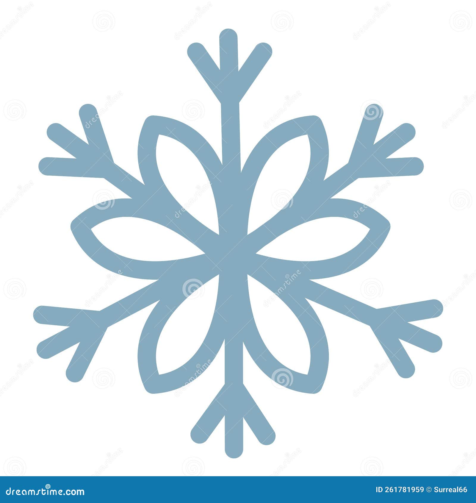 Blue Snowflake Vector Clip-art Stock Vector - Illustration of clipart ...