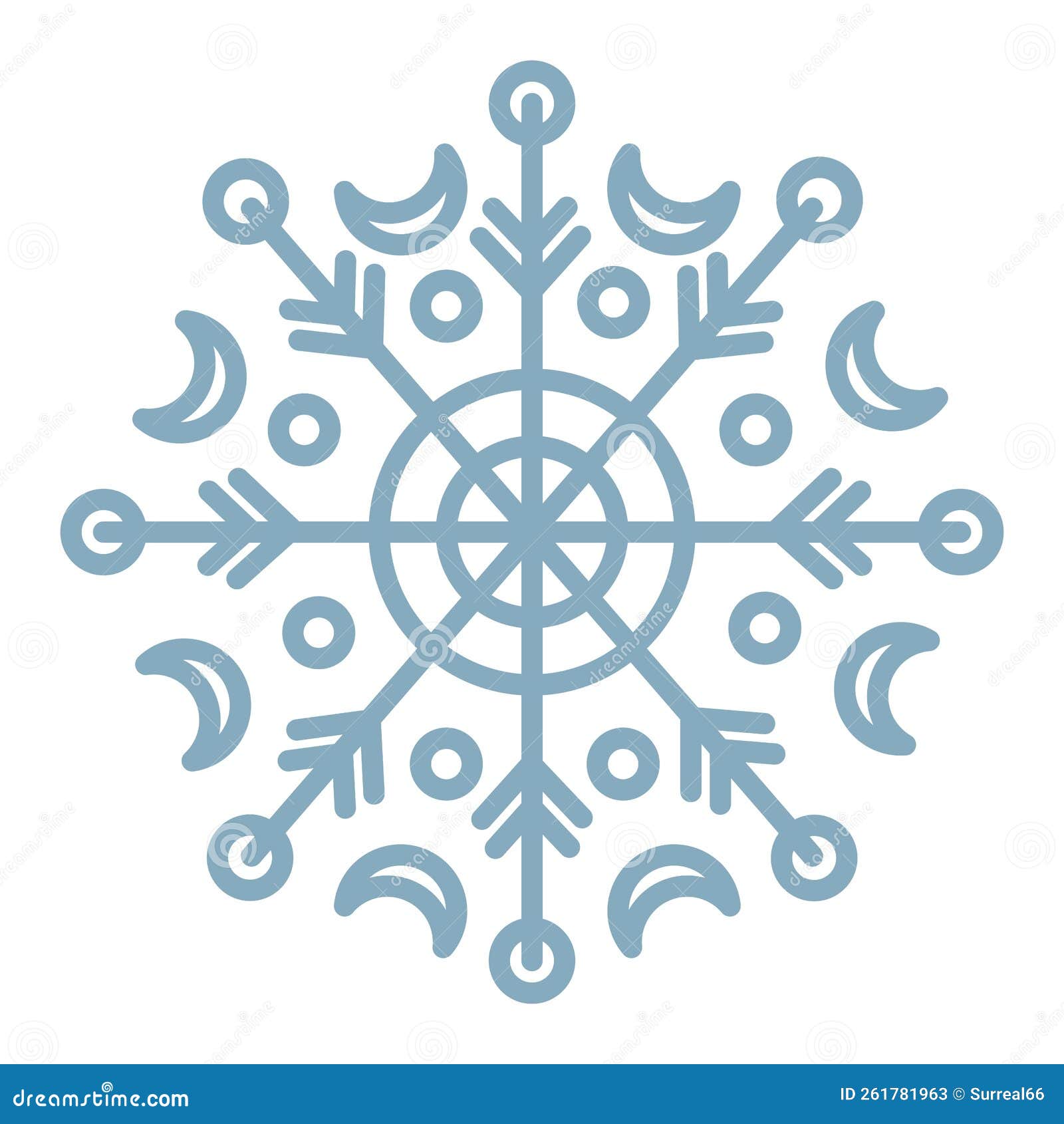 Blue Snowflake Vector Clip-art Stock Vector - Illustration of clipart ...
