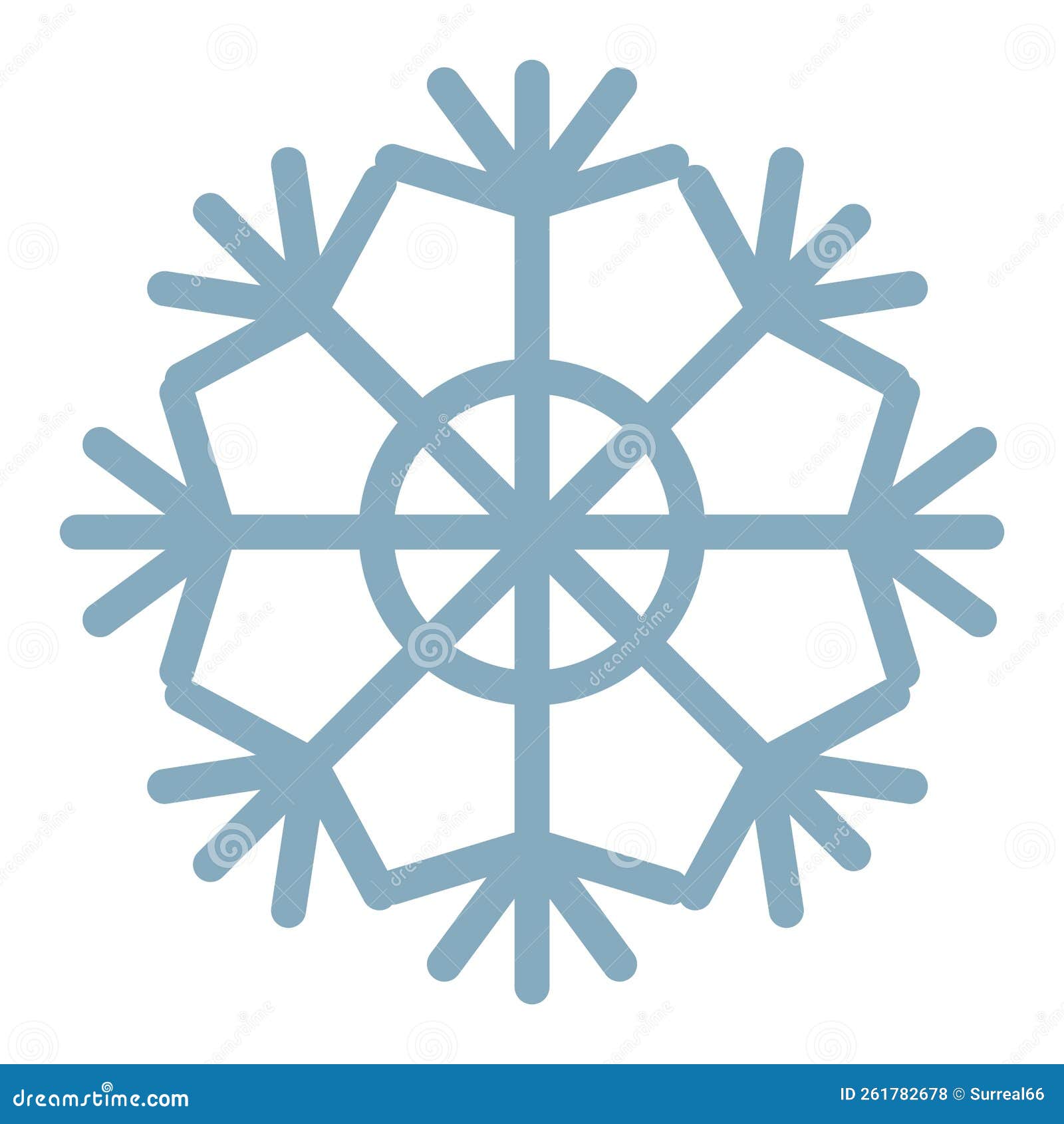 Blue Snowflake Vector Clip-art Stock Vector - Illustration of vector ...