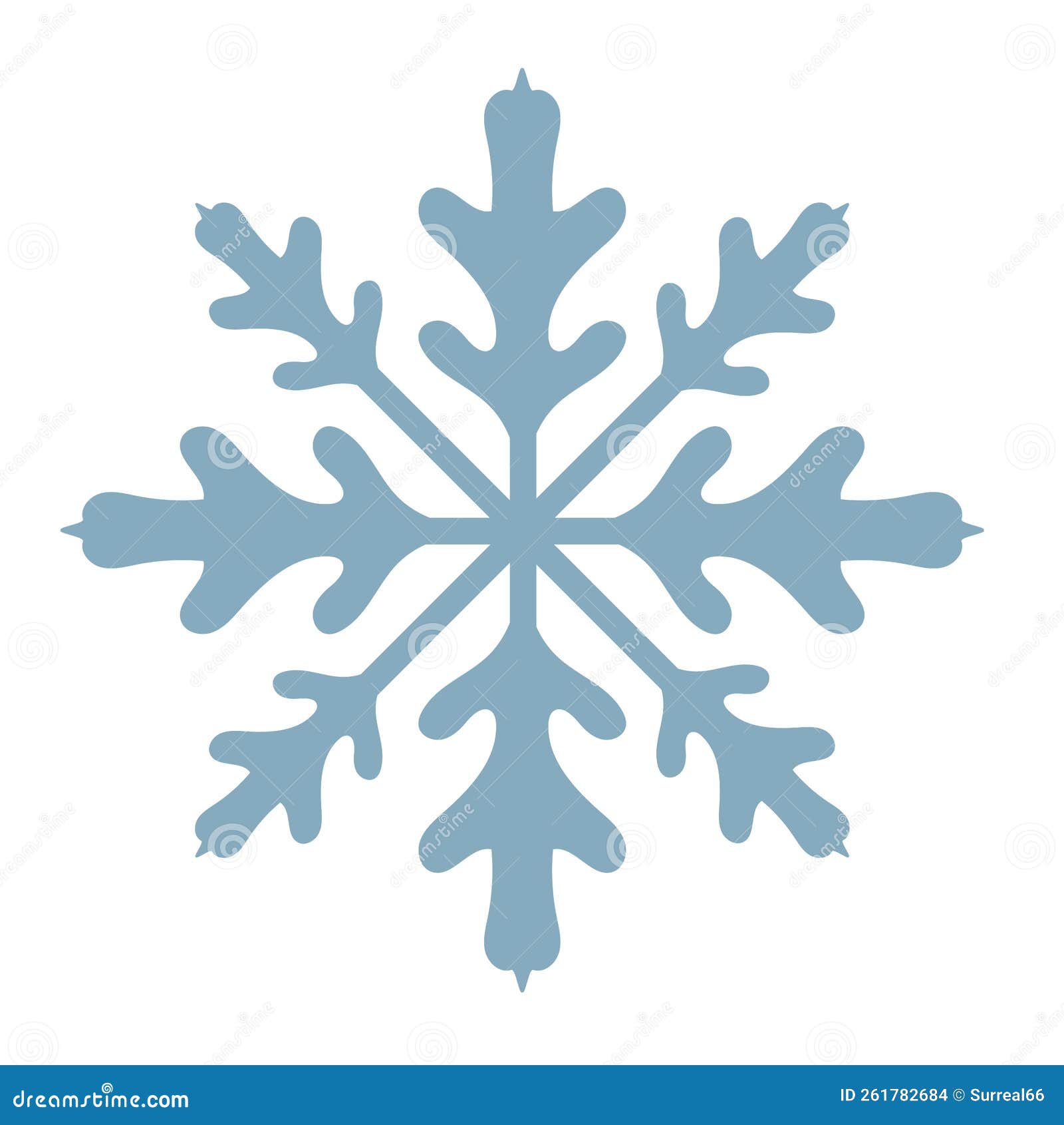 Blue Snowflake Vector Clip-art Stock Vector - Illustration of snowflake ...