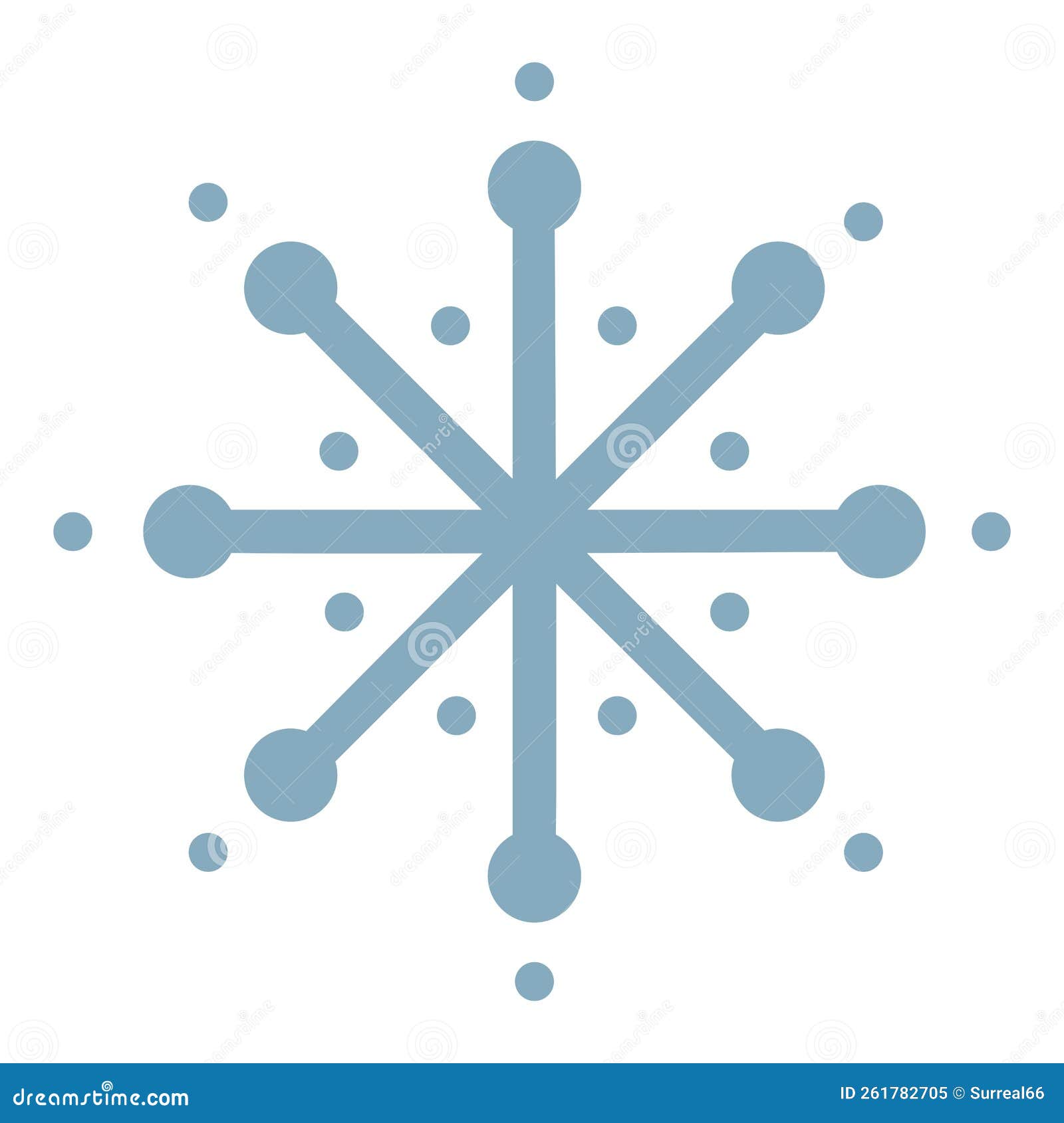 Blue Snowflake Vector Clip-art Stock Vector - Illustration of sign ...