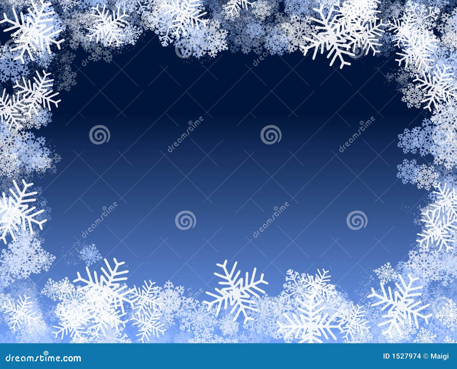Snowflakes Frame Background, Snow Lacy Pattern. Vector Illustration ...