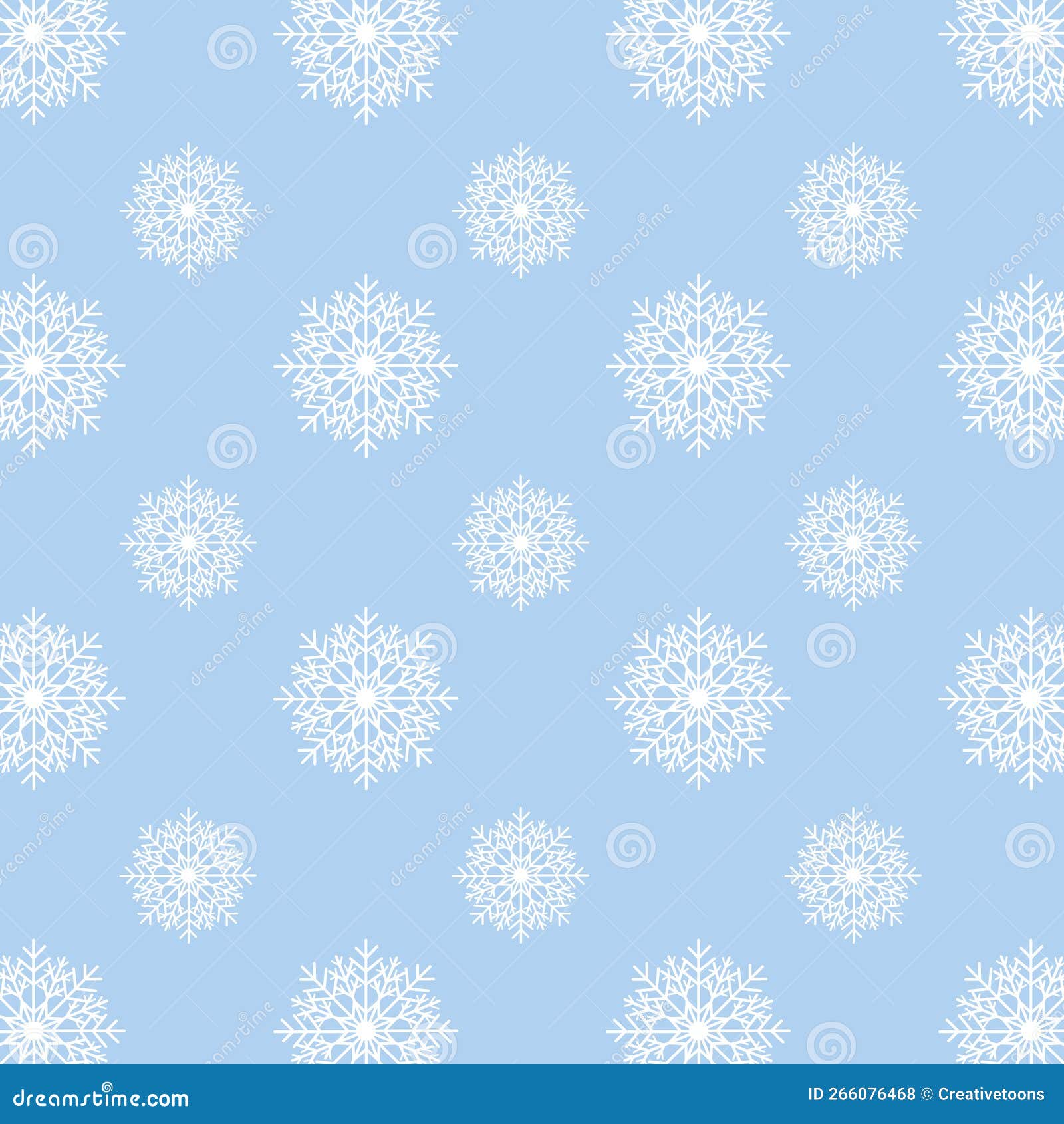Blue Snowflakes Pattern. White Snowflakes Pattern on Blue Background ...
