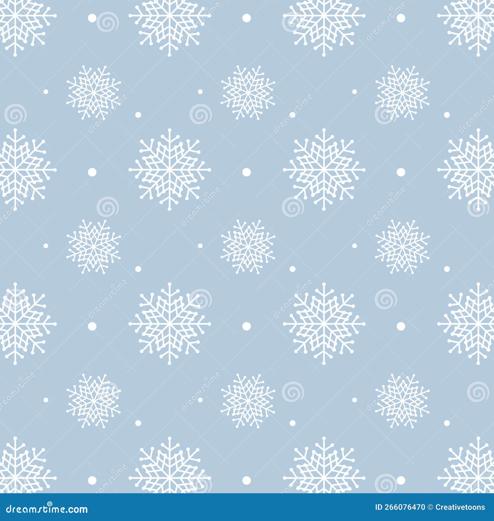 Blue Snowflakes Pattern. White Snowflakes Pattern on Blue Background ...