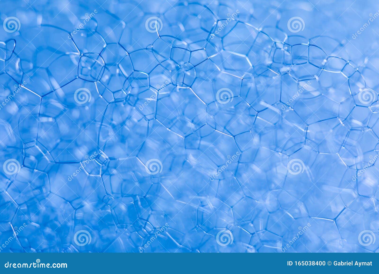 Blue soap bubbles stock photo. Image of medicine, fluid - 165038400