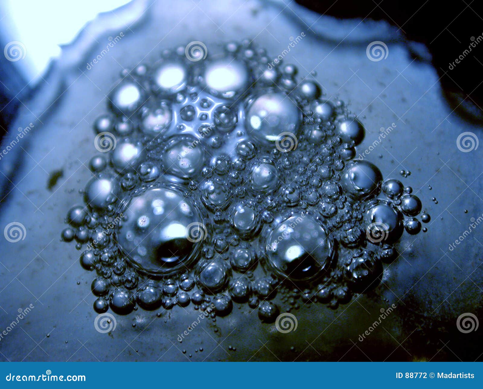 Blue Soap Bubbles Suds Texture Stock Photo - Image of abstract, liquids ...