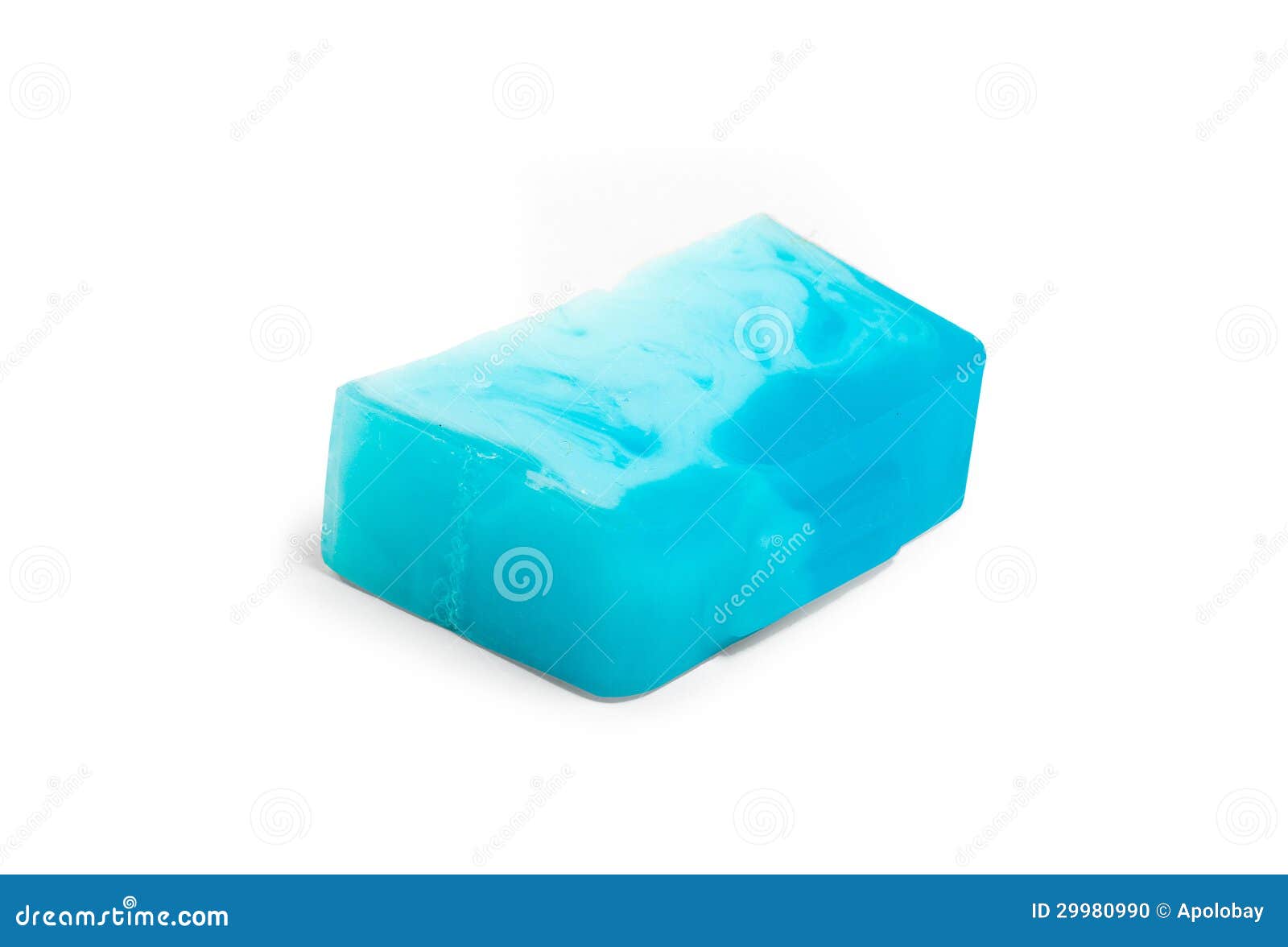 Blue Soap Isolated on a White Background Stock Photo - Image of youth ...