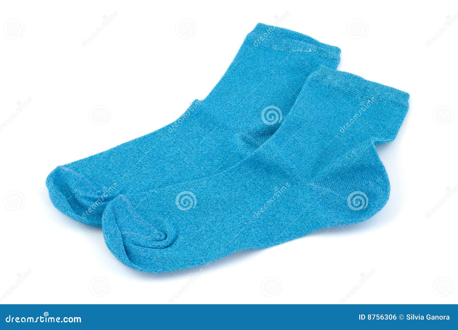 Blue socks stock photo. Image of isolated, shiny, clothes - 8756306
