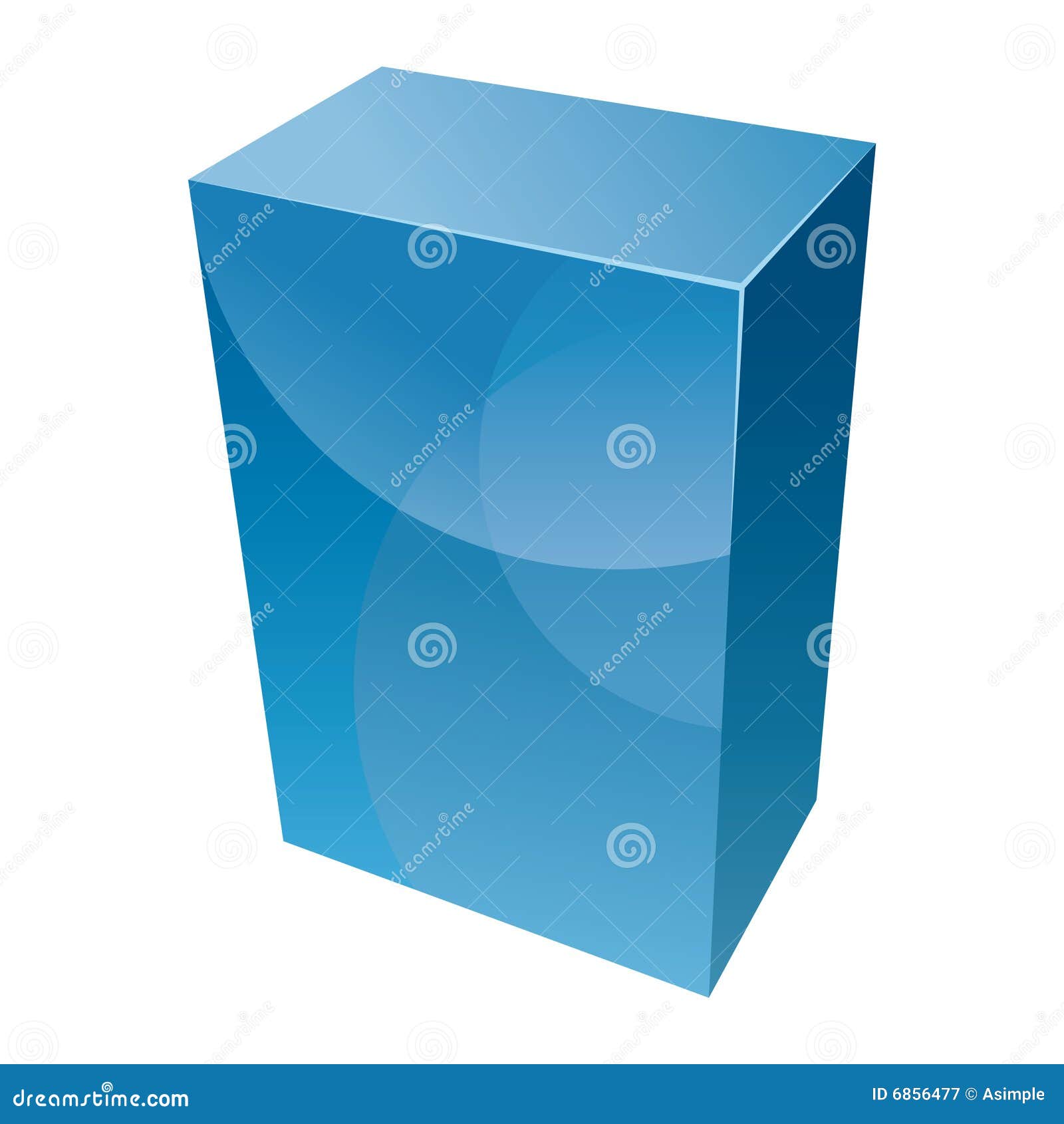 Blue software box stock illustration. Illustration of sign - 6856477