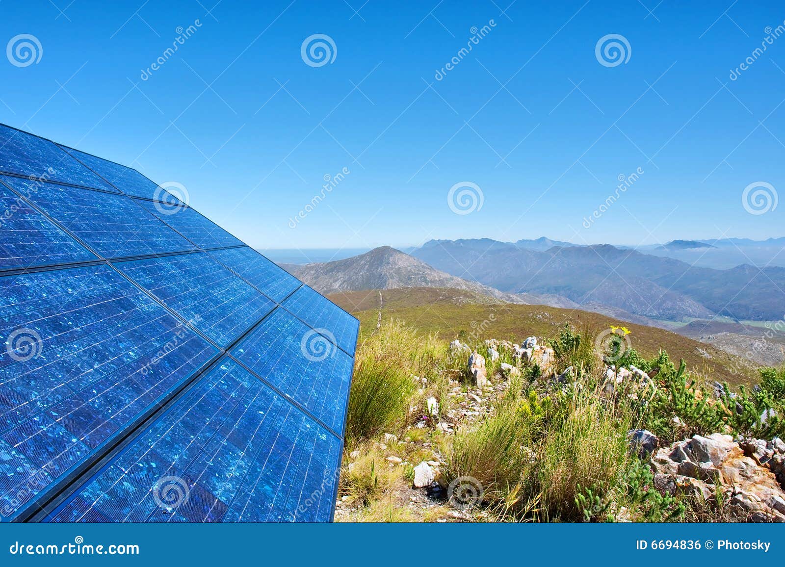 Blue Solar Cell Panels That Shown Its Surface Grid Line And Textures ...