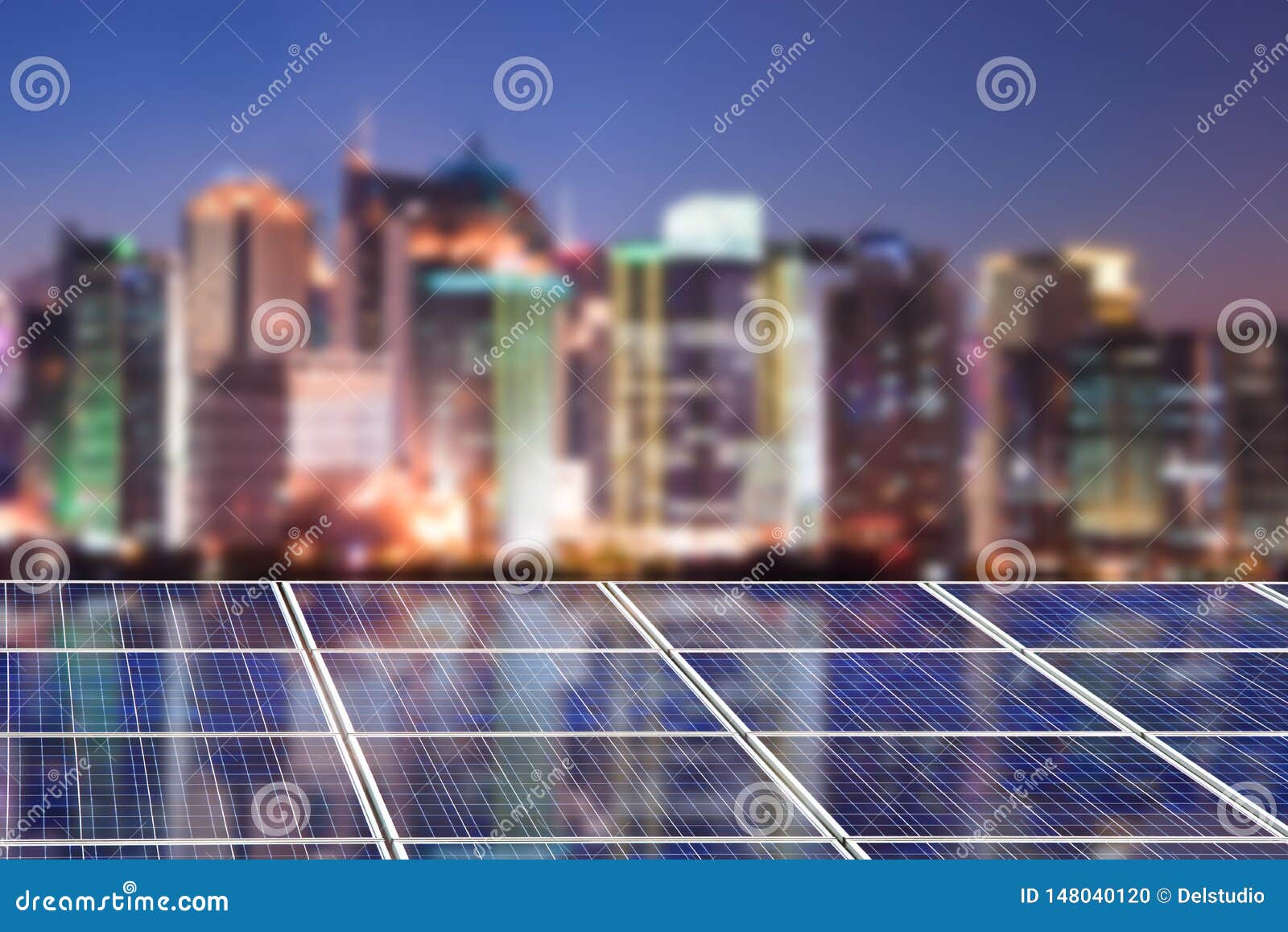 Blue Solar Cell Panels That Shown Its Surface Grid Line And Textures ...