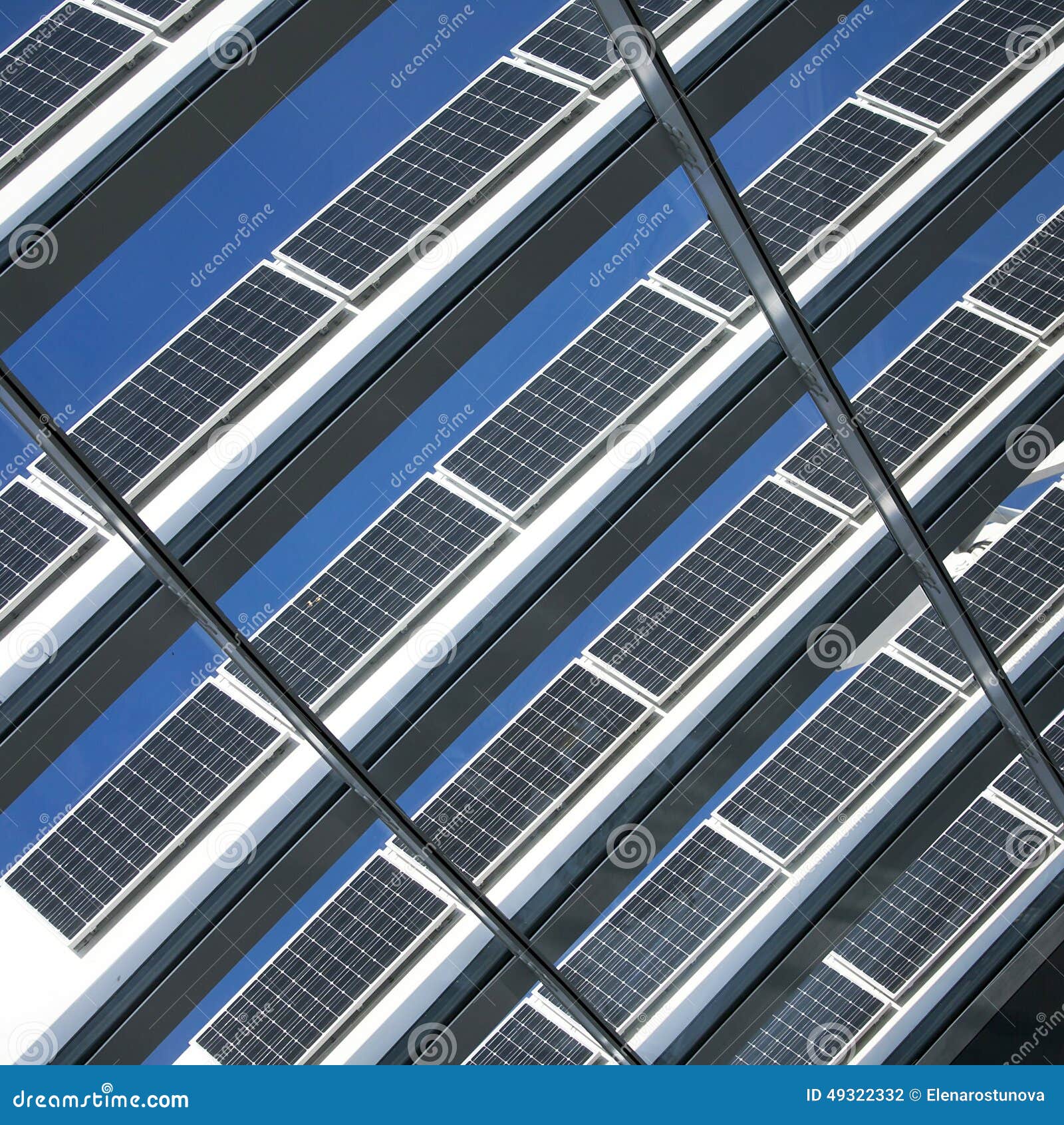 Blue solar cells stock photo. Image of panel, electricity - 49322332