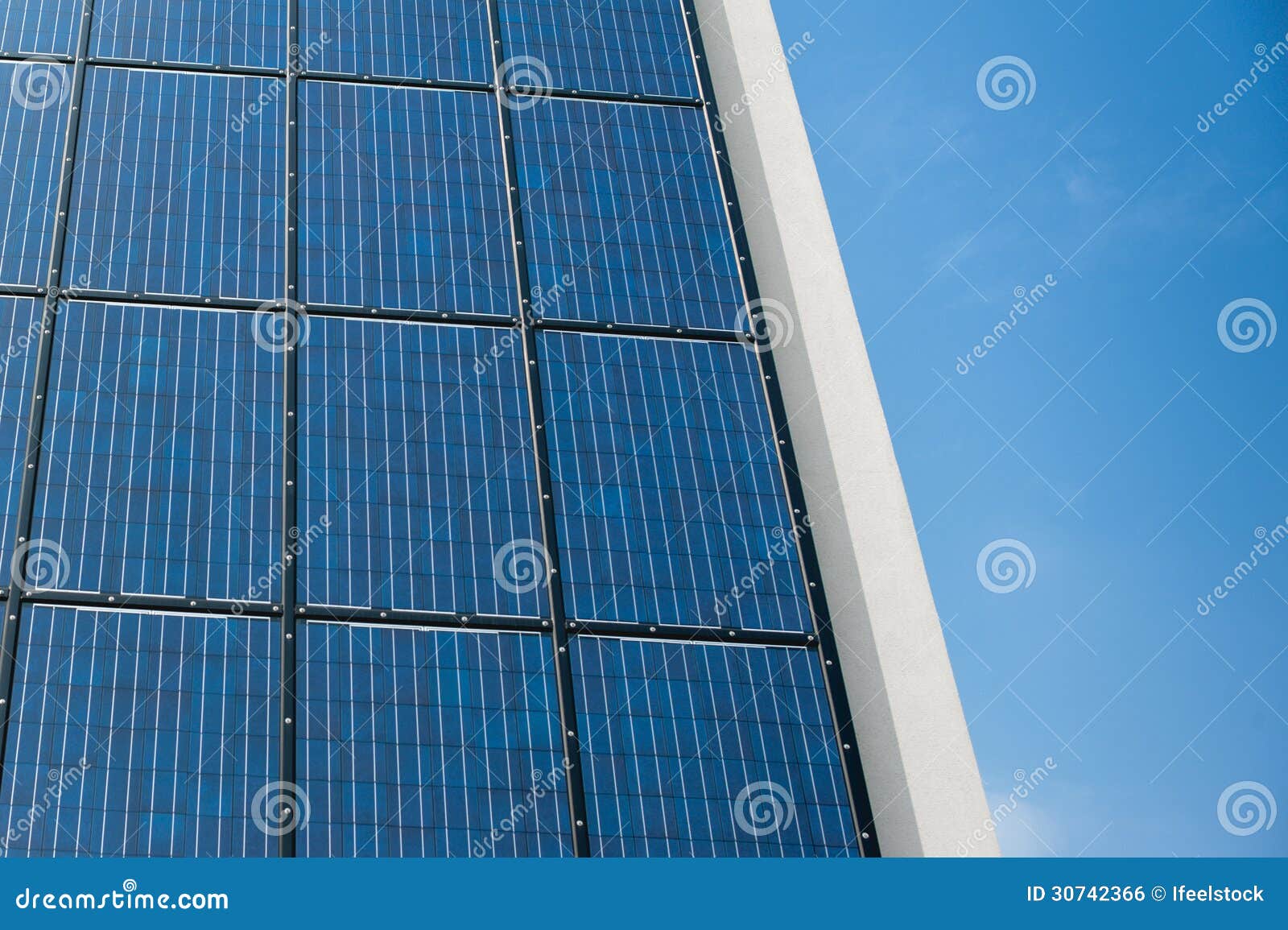 Blue solar cells panel stock photo. Image of generator - 30742366