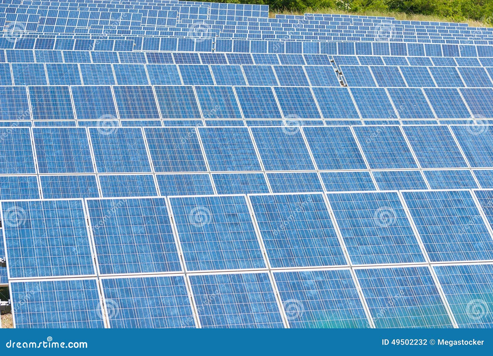 Blue Solar Energy Panels stock photo. Image of environment - 49502232