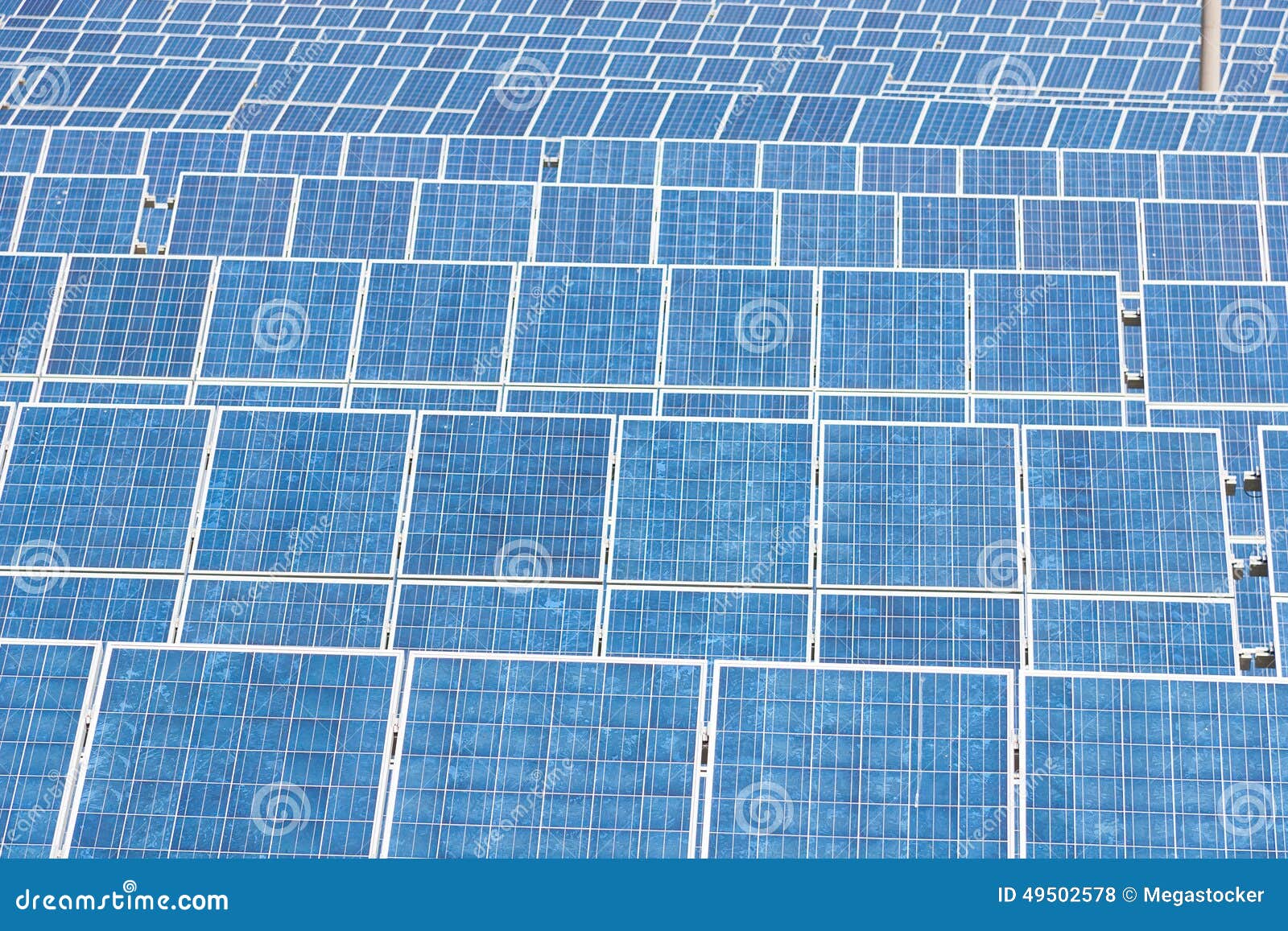 Blue Solar Energy Panels stock photo. Image of generation - 49502578