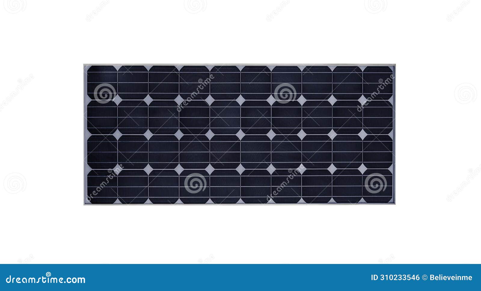 Blue Modern Solar Panel Isolated Stock Photo - Image of panel ...
