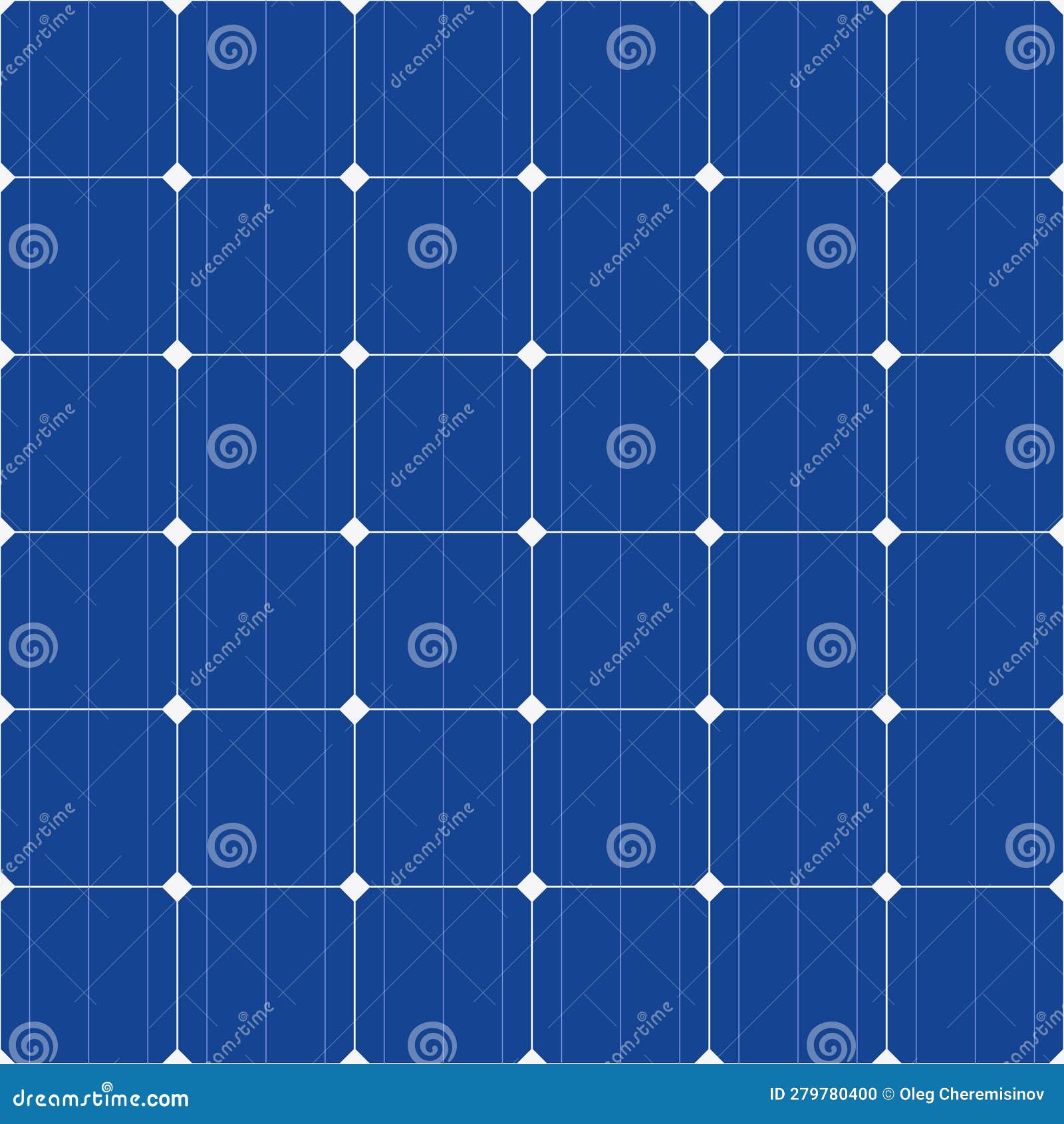 Blue Solar Panel Seamless Texture, Abstract System Collector from Poly ...