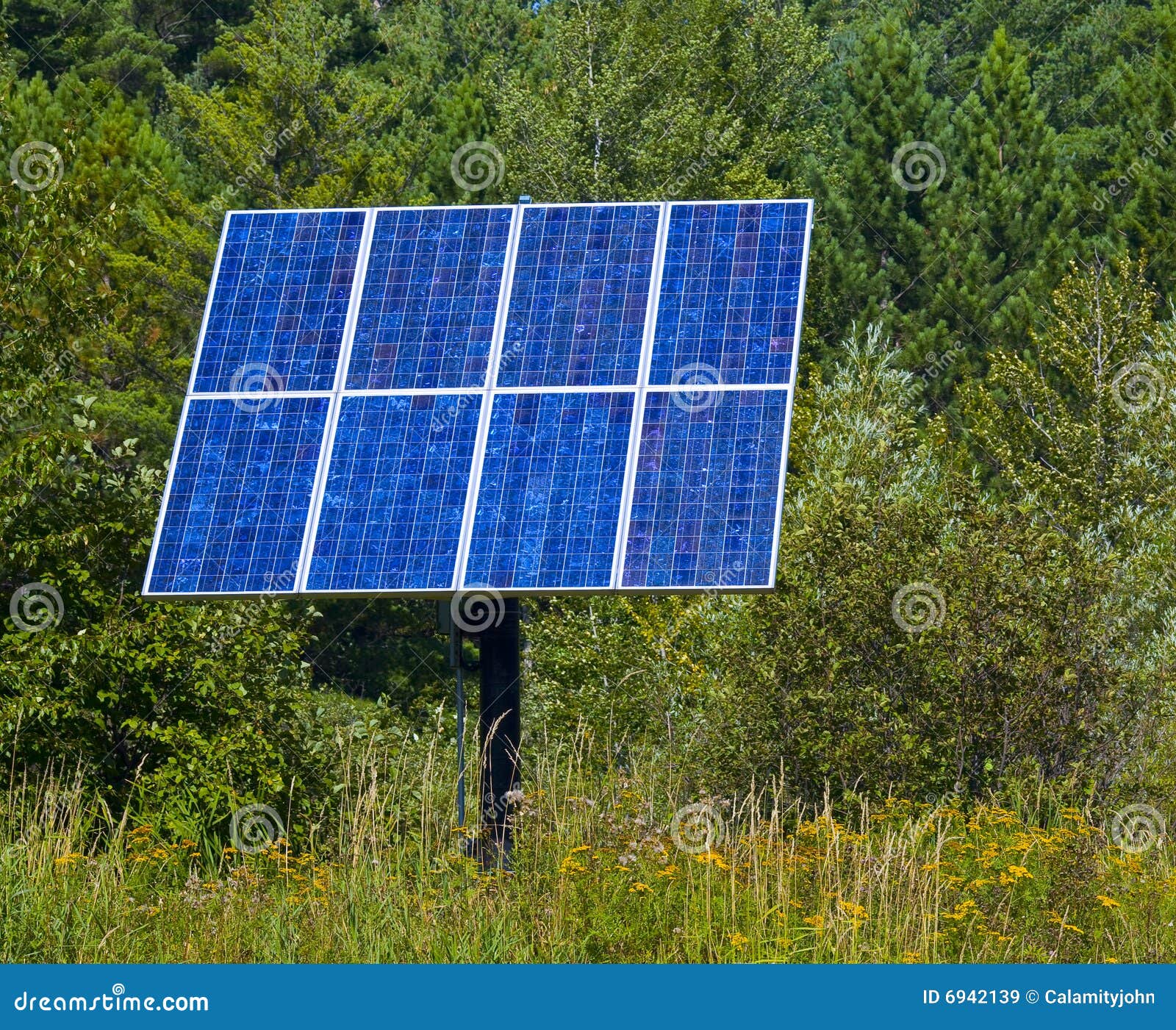 Blue Solar Cell Panels That Shown Its Surface Grid Line And Textures ...