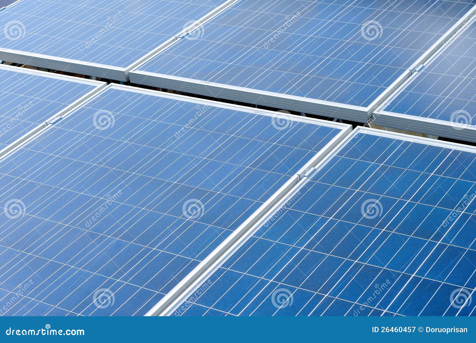 Blue Solar Panels stock image. Image of panel, environment - 26460457