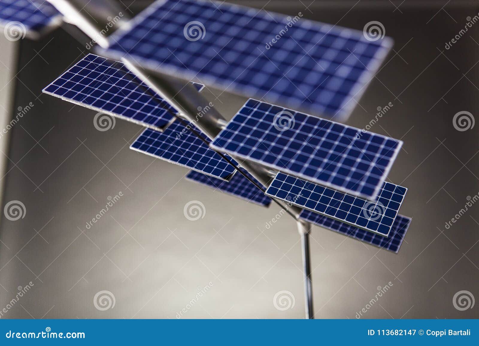 Double Series of Solar Panels Stock Image - Image of concepts, future ...