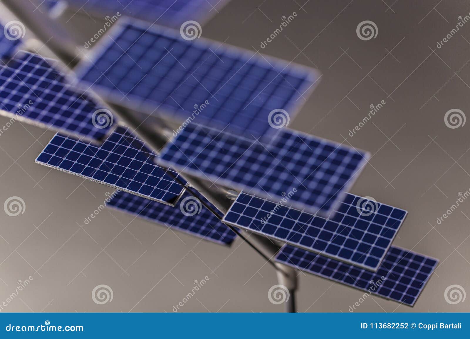 Double Series of Solar Panels Stock Photo - Image of double ...