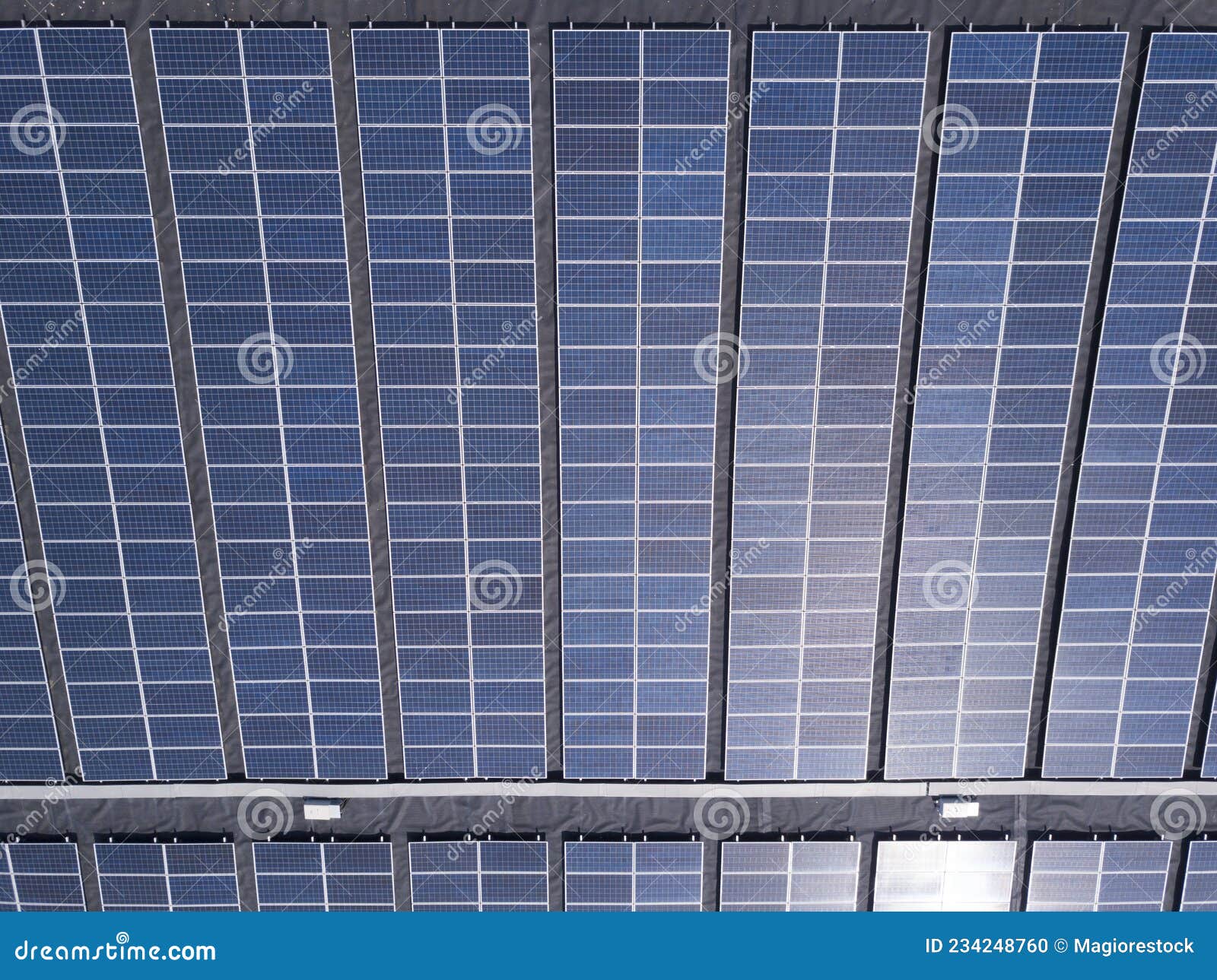 Blue Solar Panels Isolated for Solar Energy. Stock Photo - Image of ...