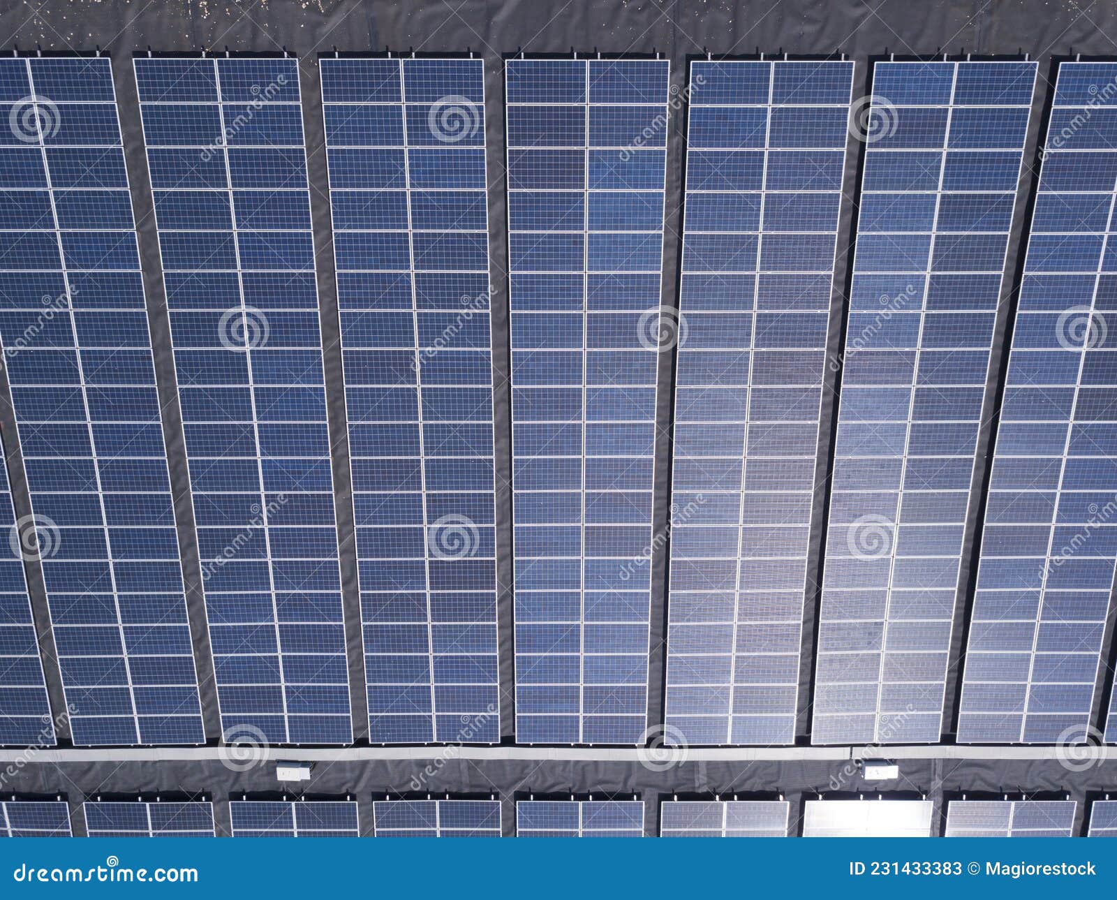 Blue Solar Panels Isolated for Solar Energy. Stock Image - Image of ...