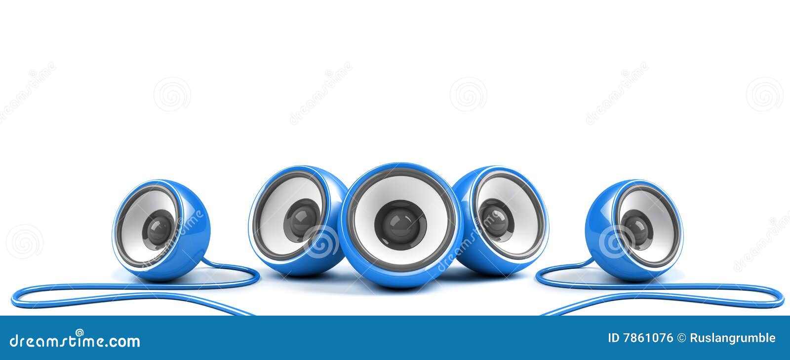 Blue sound system stock illustration. Illustration of cables - 7861076