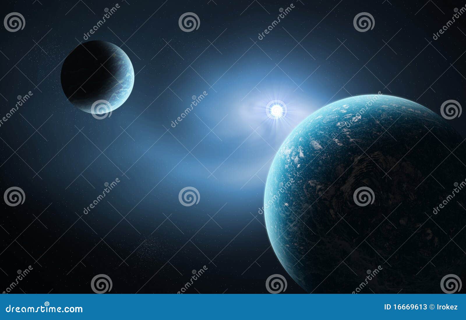 Blue Space stock illustration. Illustration of panoramic - 16669613