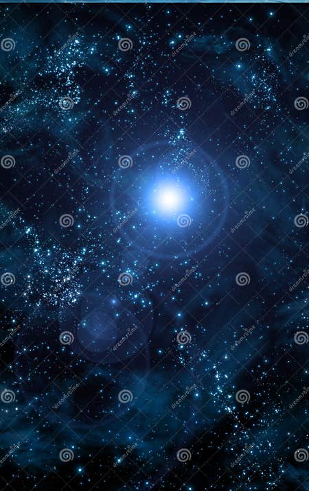 Blue Space stock illustration. Illustration of science - 5393567