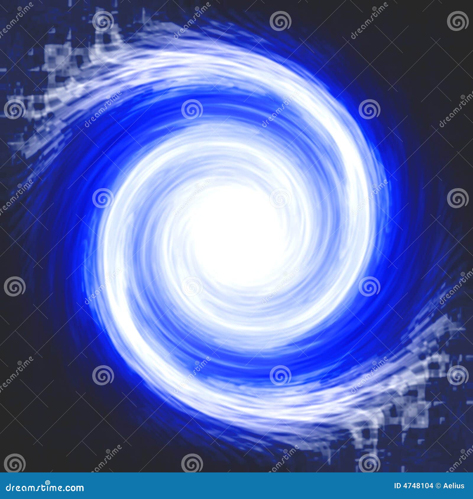 Blue space effect stock illustration. Illustration of designed - 4748104