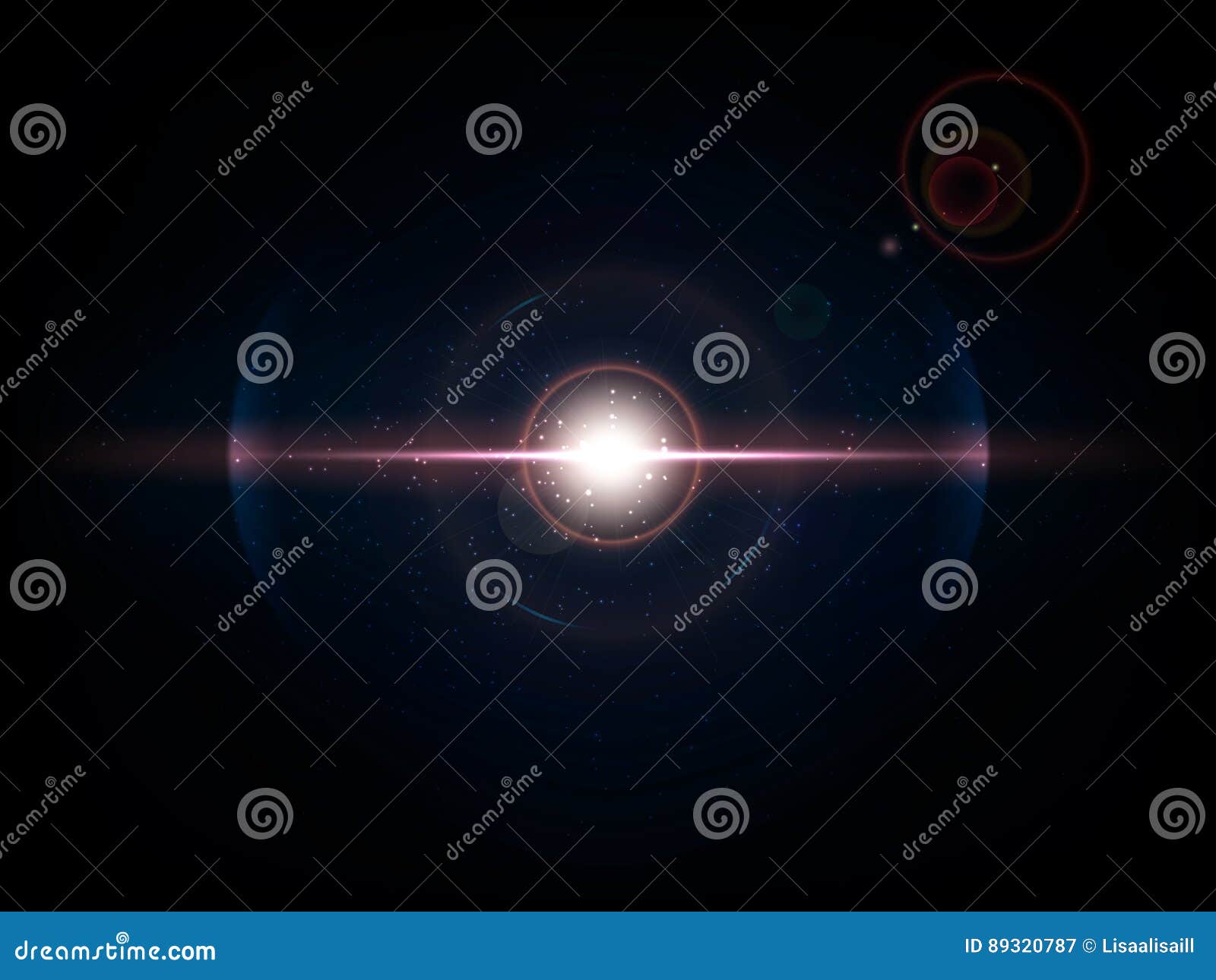 Blue Space Explosion, Cosmos Burst Stock Vector - Illustration of ...