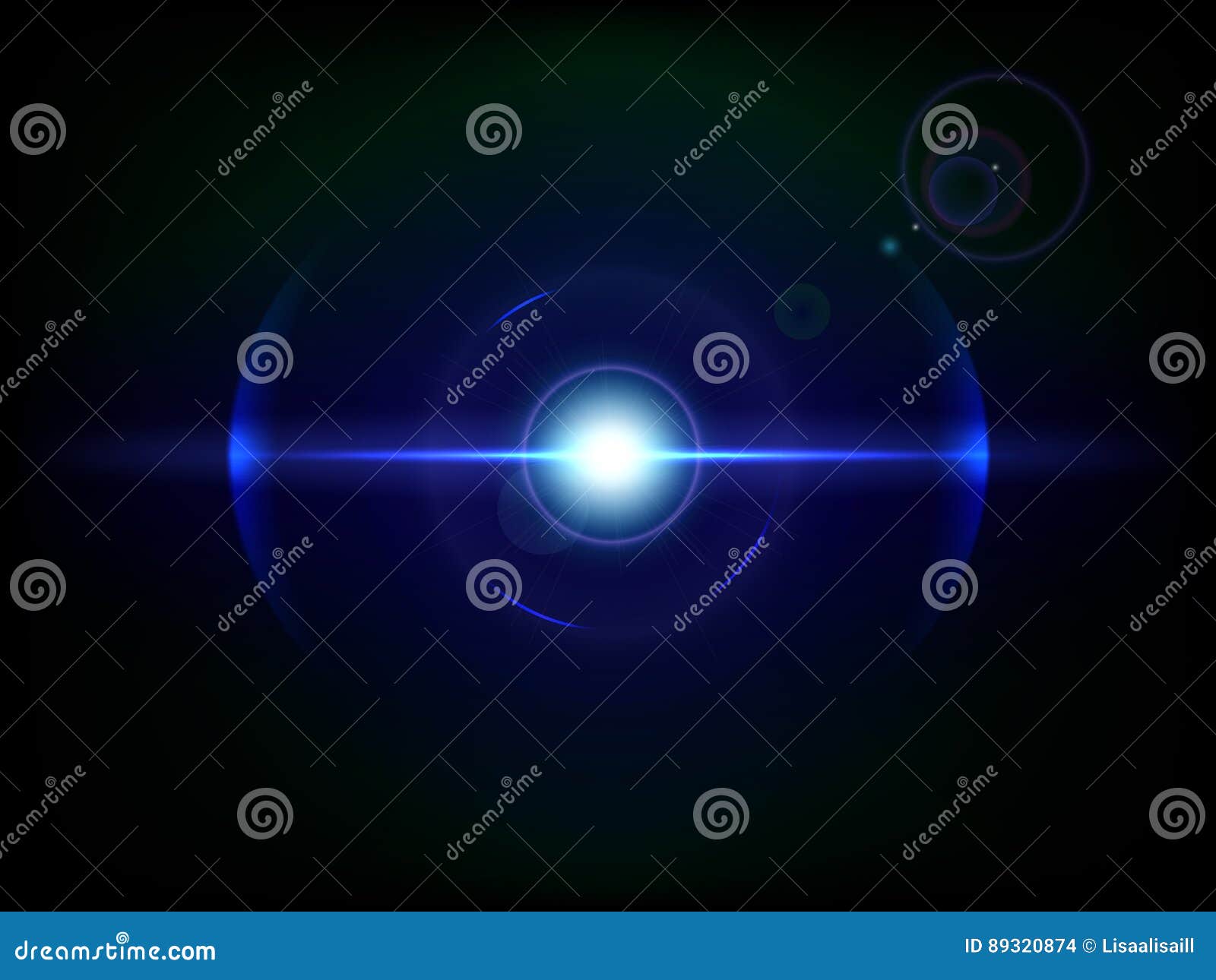 Blue Space Explosion, Cosmos Burst Stock Vector - Illustration of deep ...