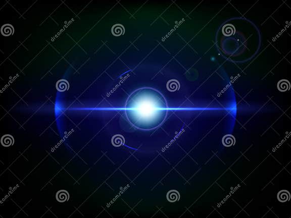 Blue Space Explosion, Cosmos Burst Stock Vector - Illustration of deep ...