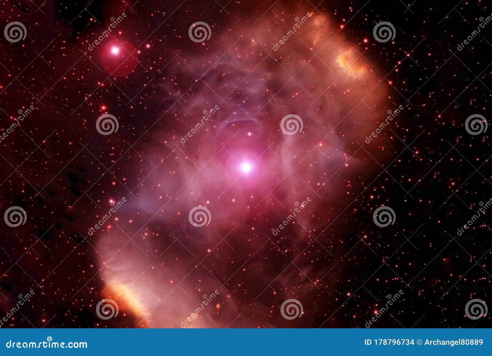 Blue Space Nebula.Background Texture. Elements of this Image Furnished ...