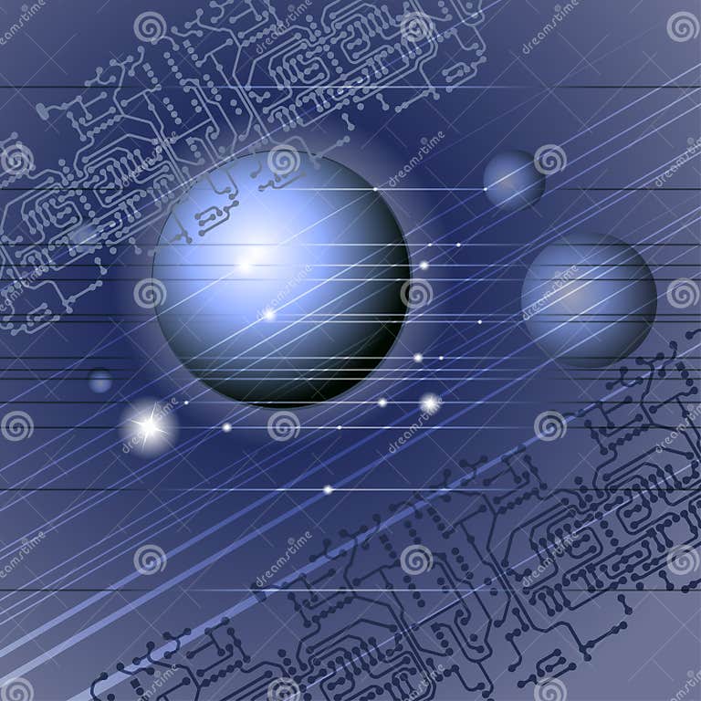 Blue space stock vector. Illustration of abstract, astronomy - 33753496