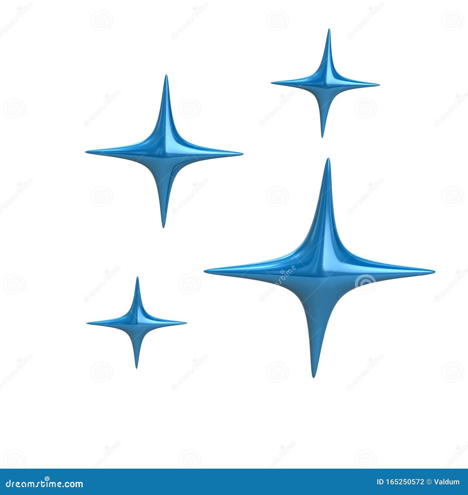 Blue Sparkles Clipart