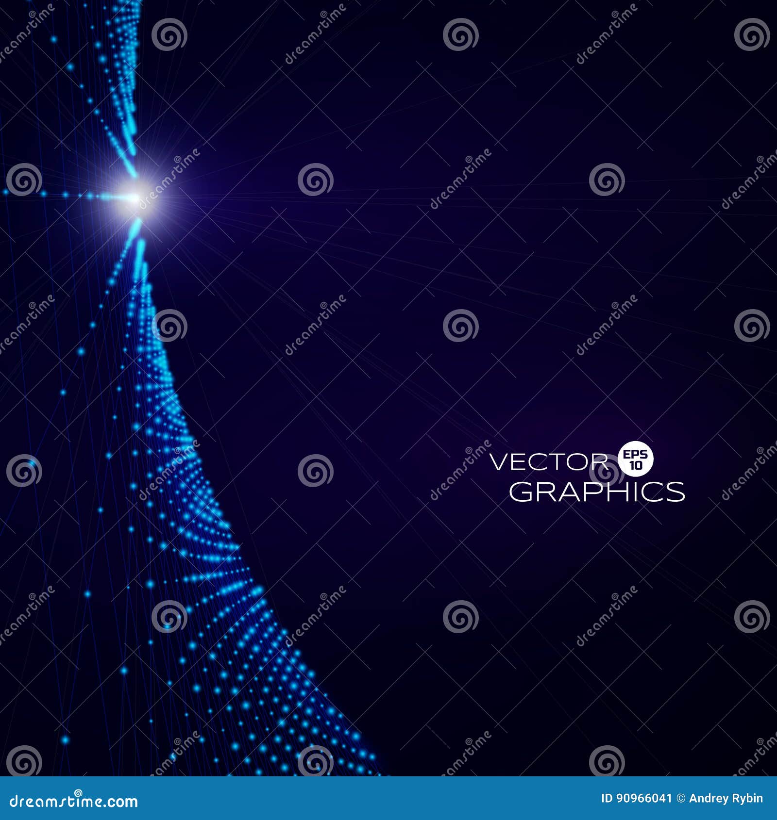 The blue sparkles template stock vector. Illustration of molecular ...