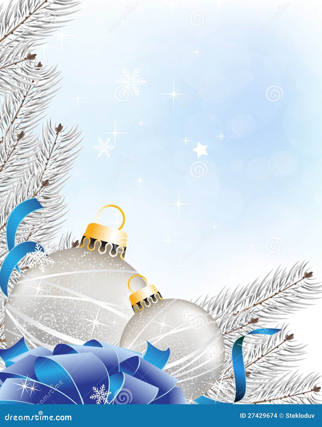 Blue Sparkling New Year S Background Stock Vector - Illustration of ...