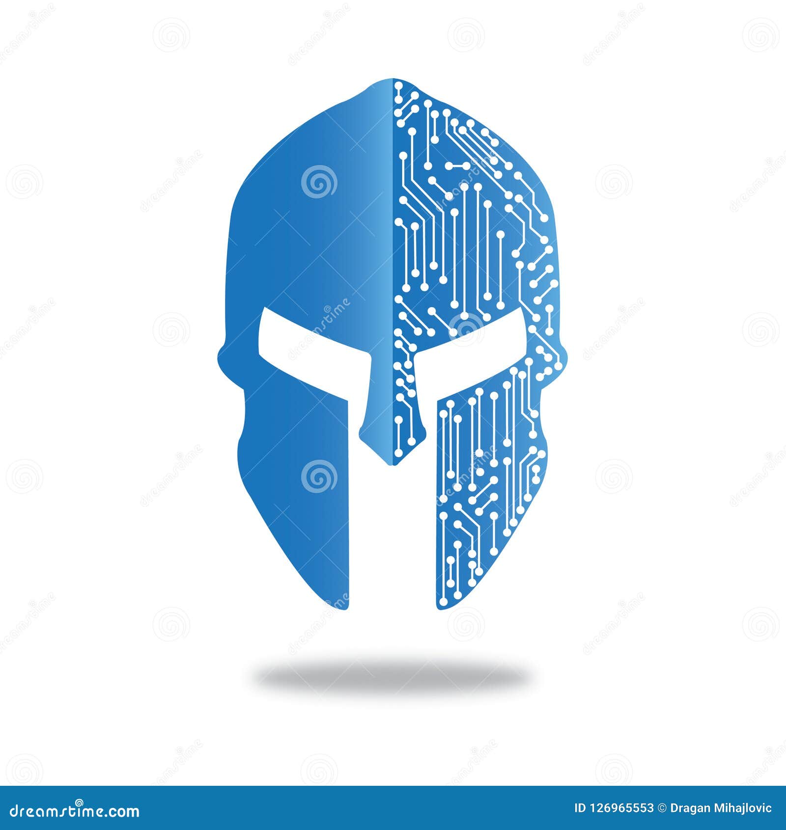 Blue Spartan Logo