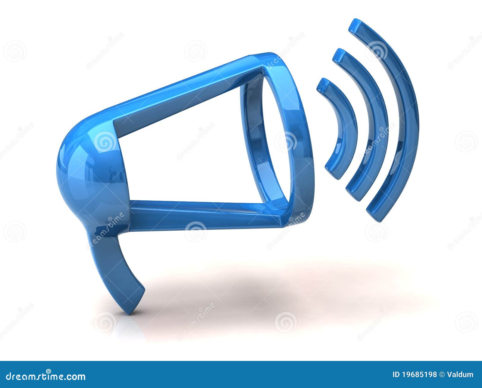Blue Speaker Icon