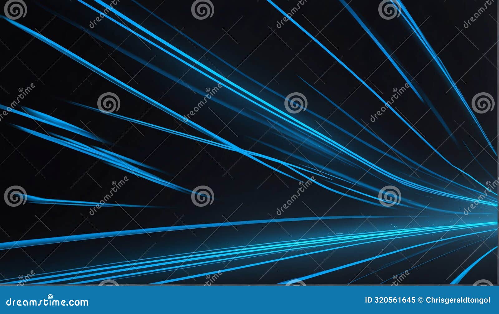 Blue Speed Line Motion Effect on Plain Black Ai Generated Stock ...