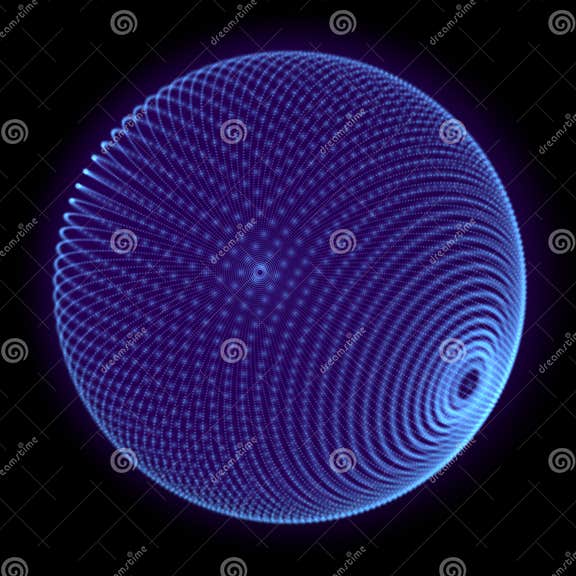 Blue sphere stock illustration. Illustration of radial - 7942167
